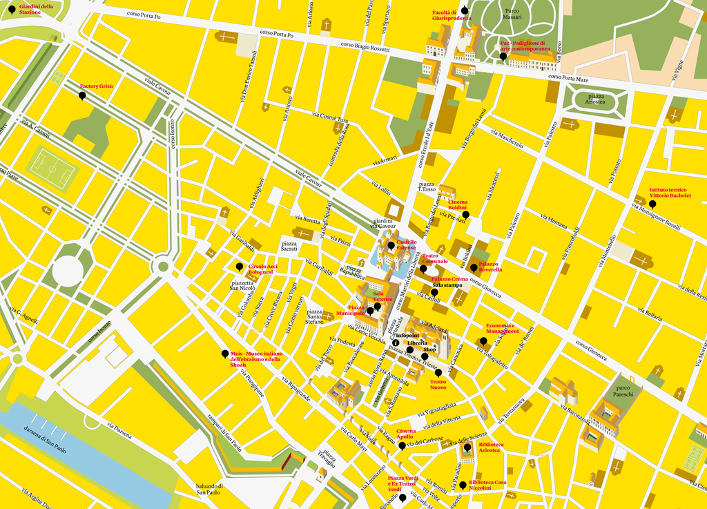 Luoghi Festival Ferrara - Internazionale